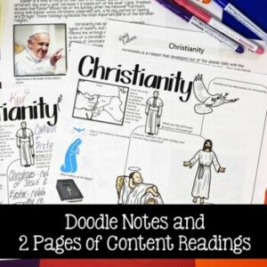 Christianity with Doodle Notes and Google Slides™ - Social Studies Success