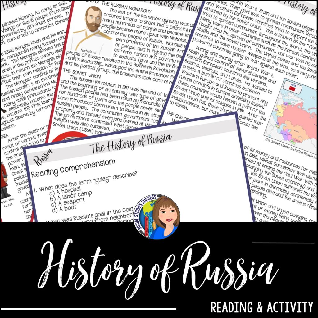 Russia Bundle of Activities - Social Studies Success