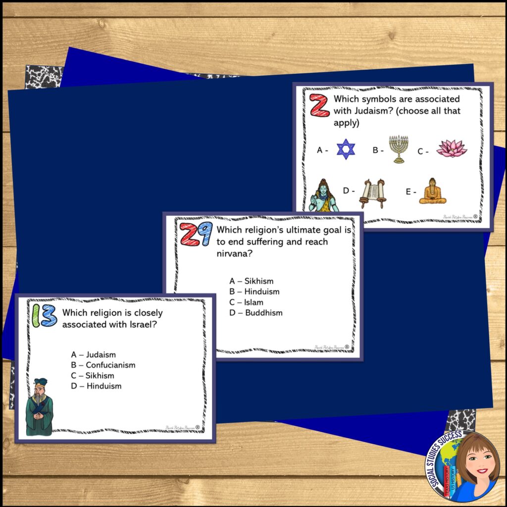 World Religion Activities Bundle - Social Studies Success