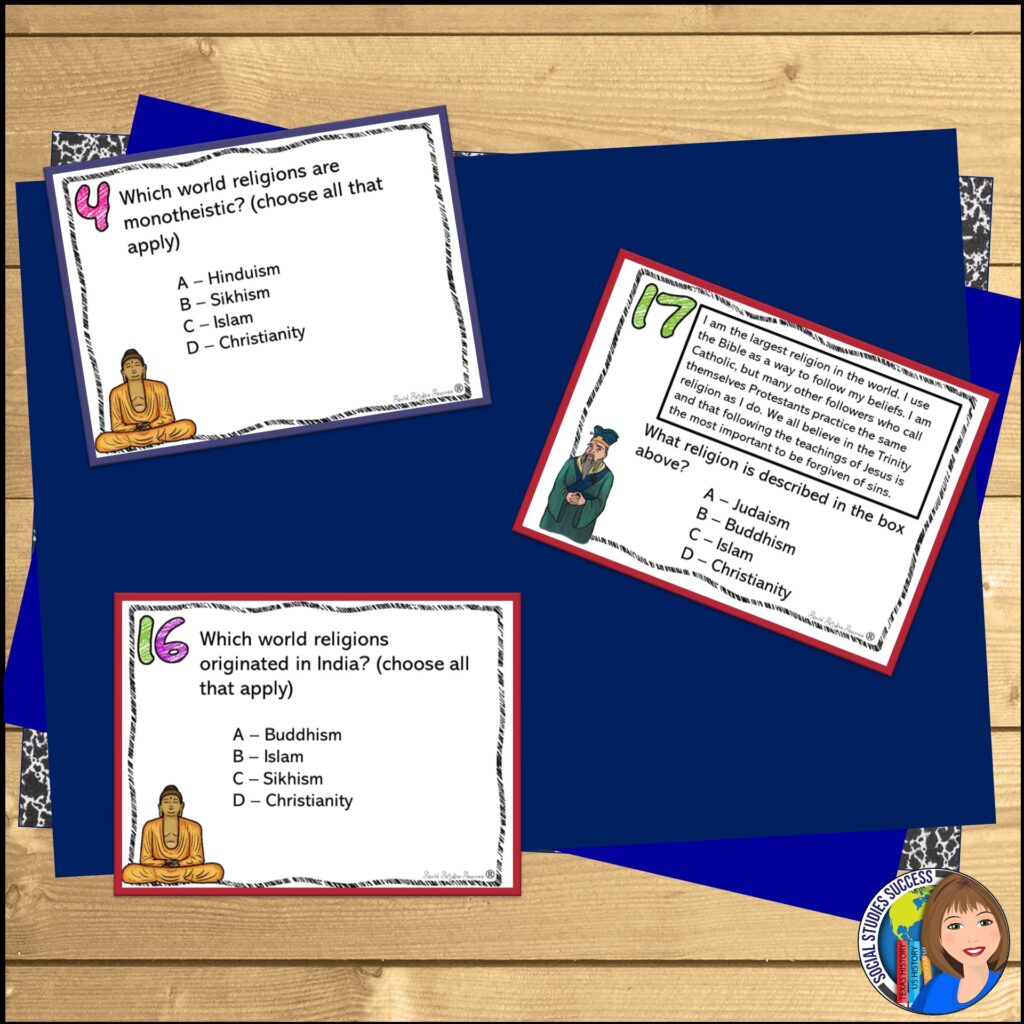 World Religion Activities Bundle - Social Studies Success